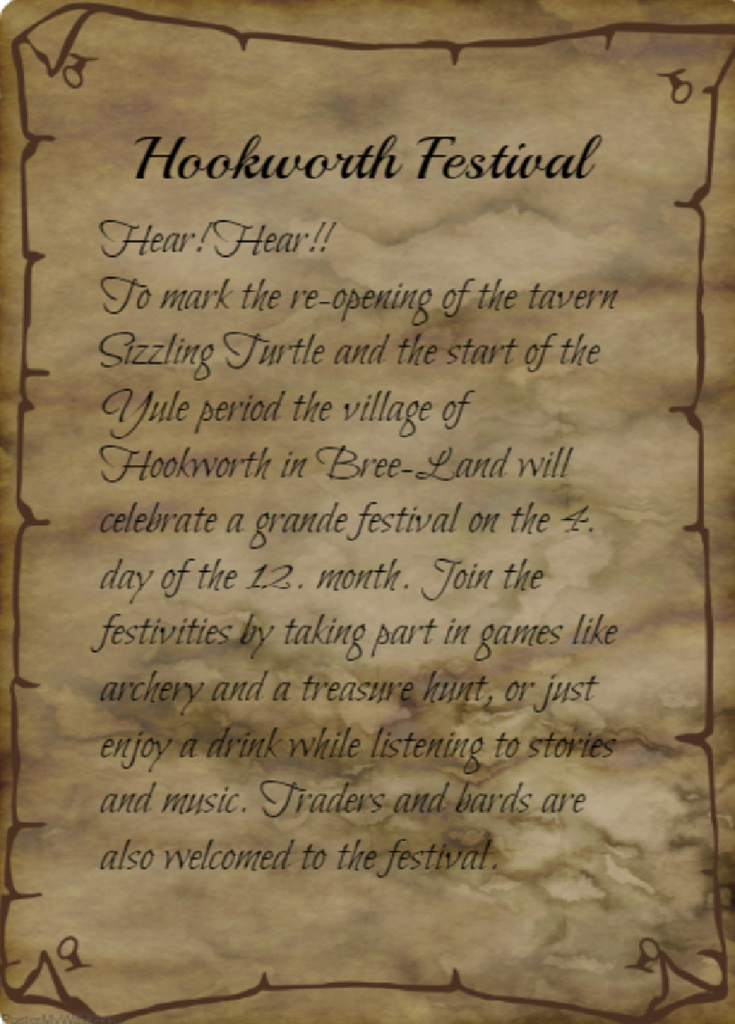 Bree-town poster | The Laurelin Archives