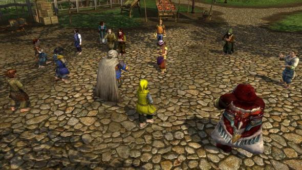 Dancing at the hobbit market | The Laurelin Archives